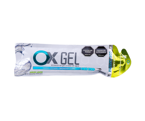 OX GEL con Cafeína – Caja con 15 geles – Team Escaladoras
